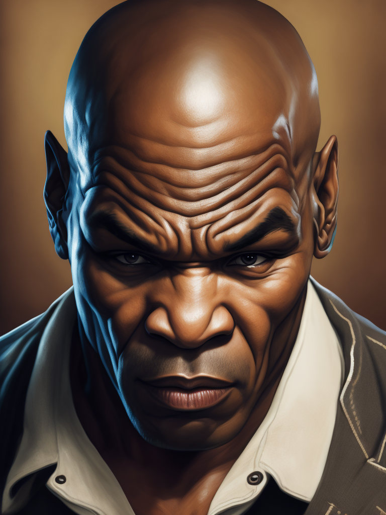 Lumenor AI Image Generation - mike tyson by peter howson