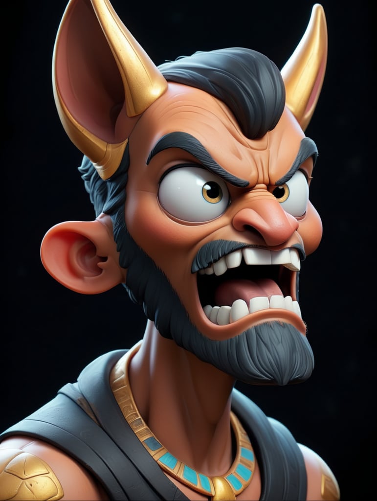 Premium Free ai Images | egyptian god anubis portrait hyper realistic ...