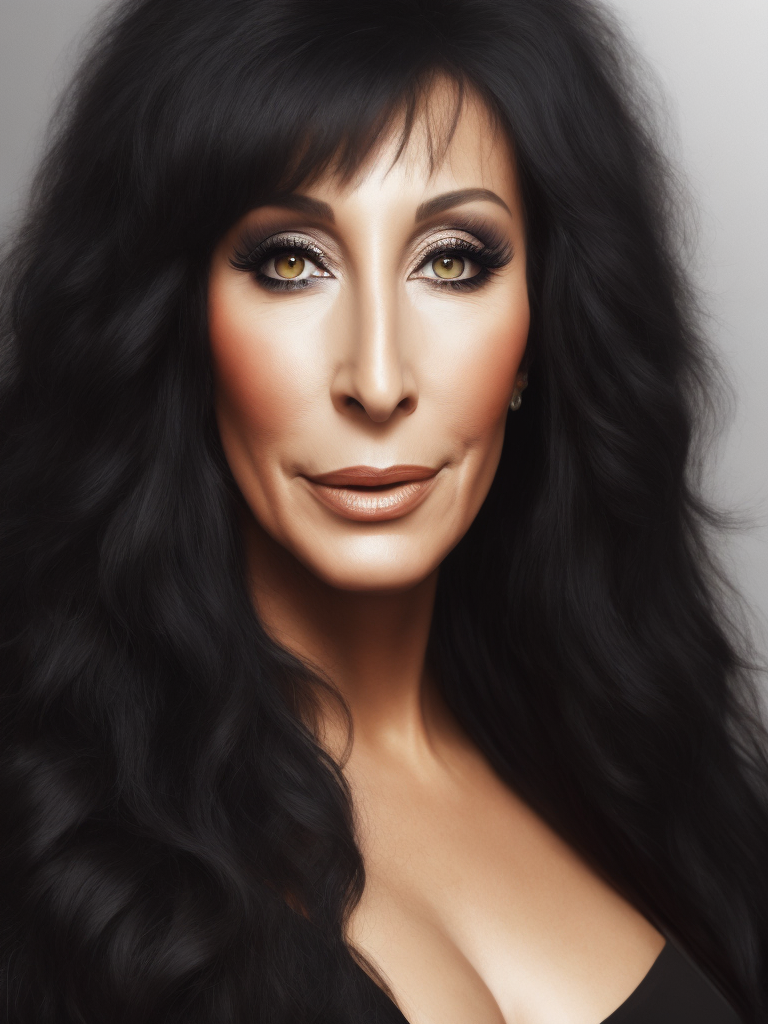Premium Free ai Images | cher american singer ultra realistic image