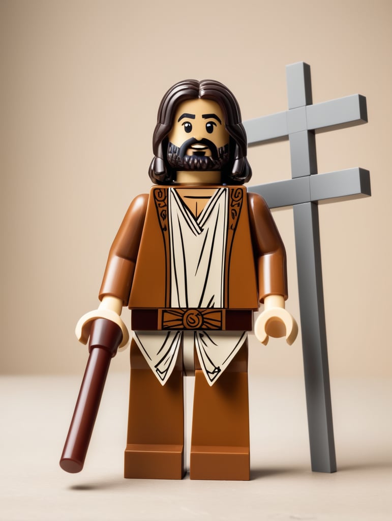 Premium Free ai Images | jesus christ as lego character