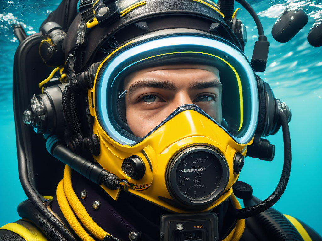 Lumenor AI Image Generation - commercial diver wearing kirby morgan km ...