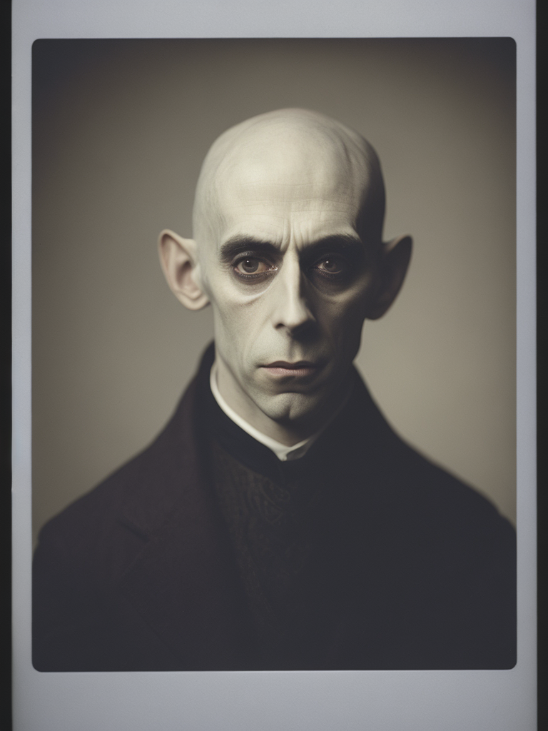 Lumenor AI Image Generation - polaroid of nosferatu