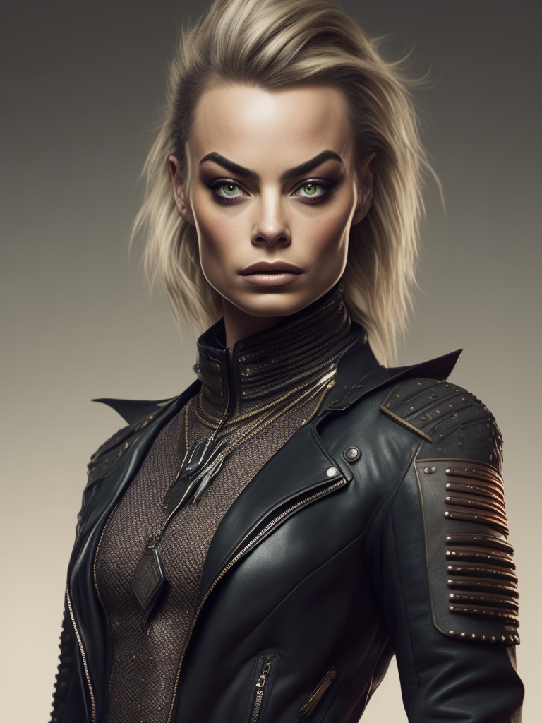 Lumenor AI Image Generation - margot robbie as punk