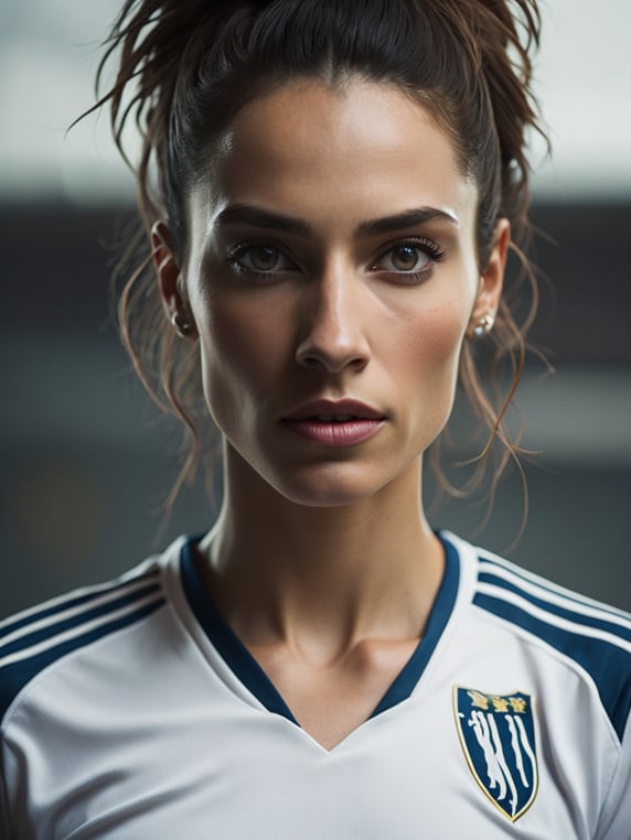 Premium Free ai Images | epic portrait of women soccer player fifa ...