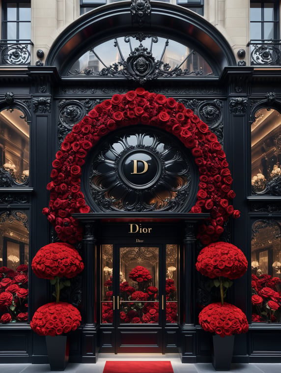 Premium Free ai Images | dior flagship store in london to be covered in ...