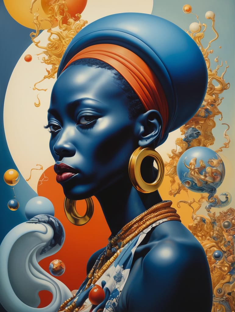 Premium Free ai Images | african art minimalism abstraction at birth by ...