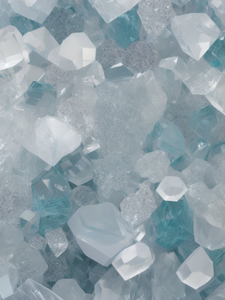 Premium Free ai Images | crystal texture pattern background top view ...
