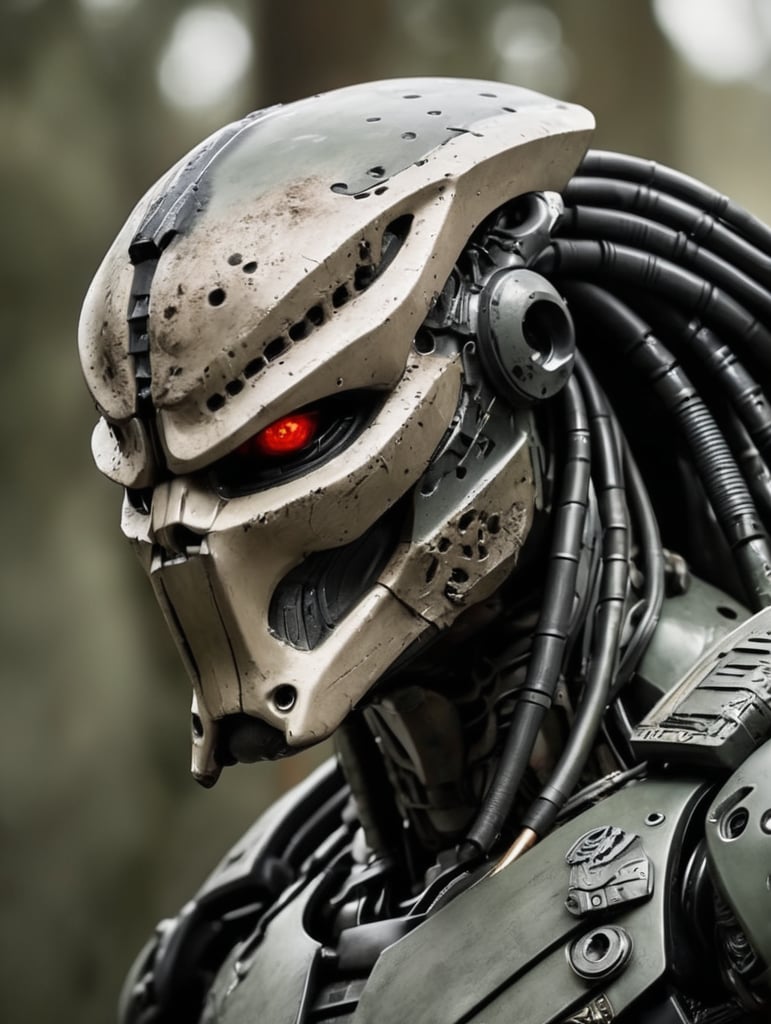 Premium Free ai Images | predator mixed with terminator