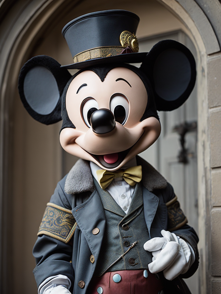 Lumenor AI Image Generation - portrait of mickey mouse in steampunk ...
