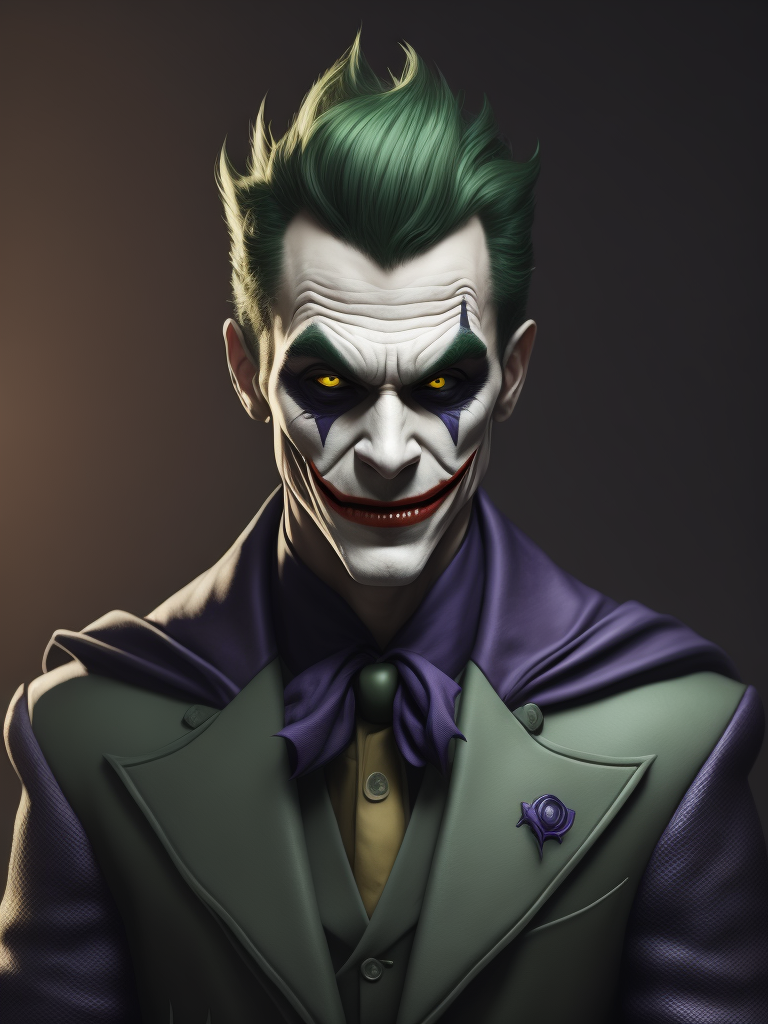 Premium Free ai Images | the joker from batman in the style of anime
