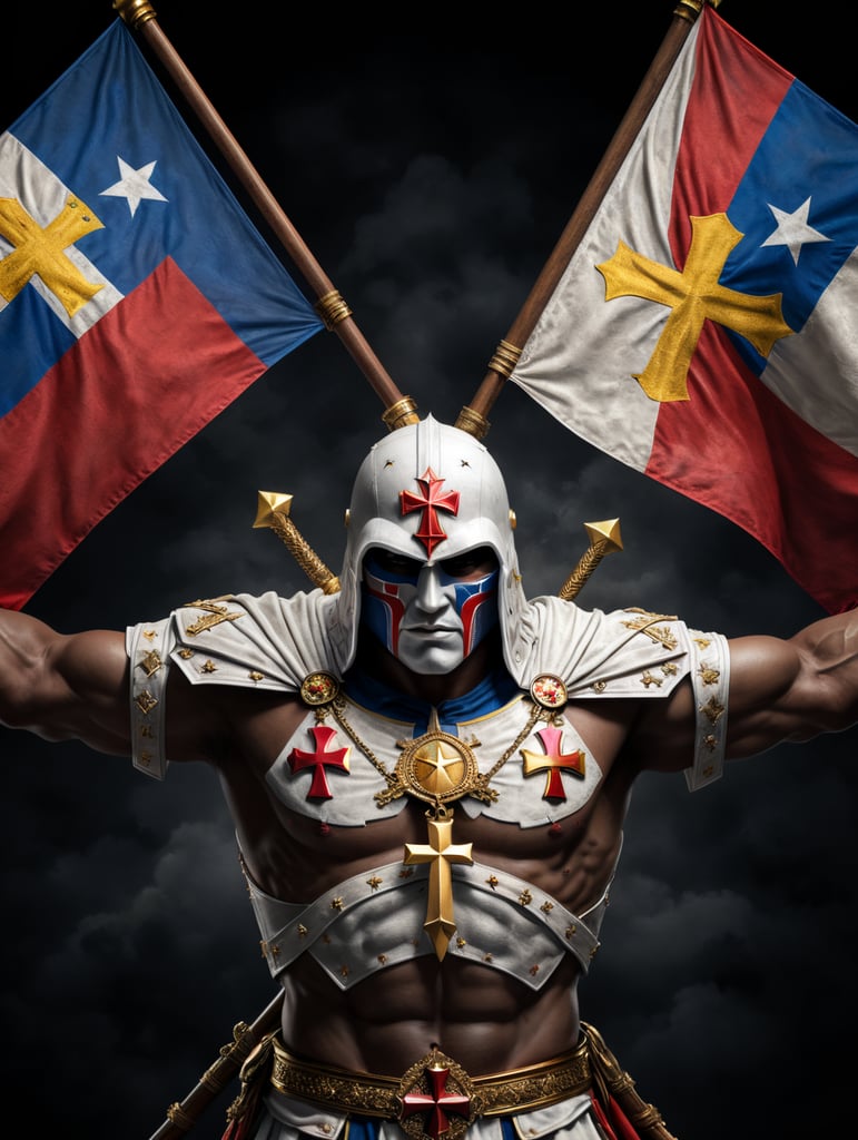 Premium Free ai Images | kkk and philippine crosses flags emblem