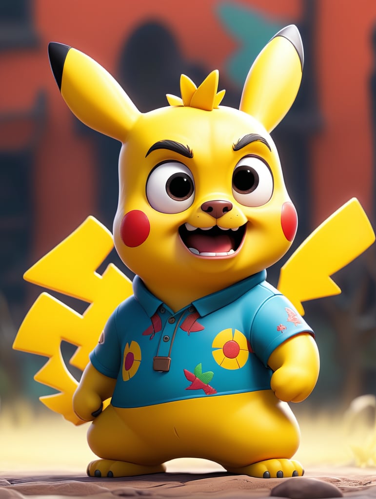 Premium Free ai Images | mexican pikachu