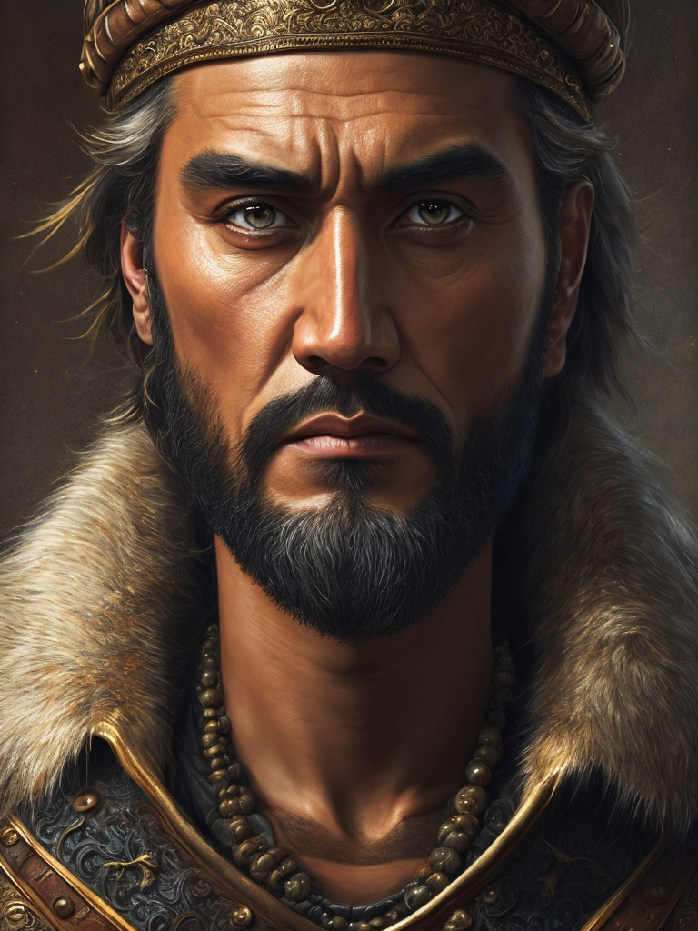 Premium Free ai Images | marco polo portrait oil canvas