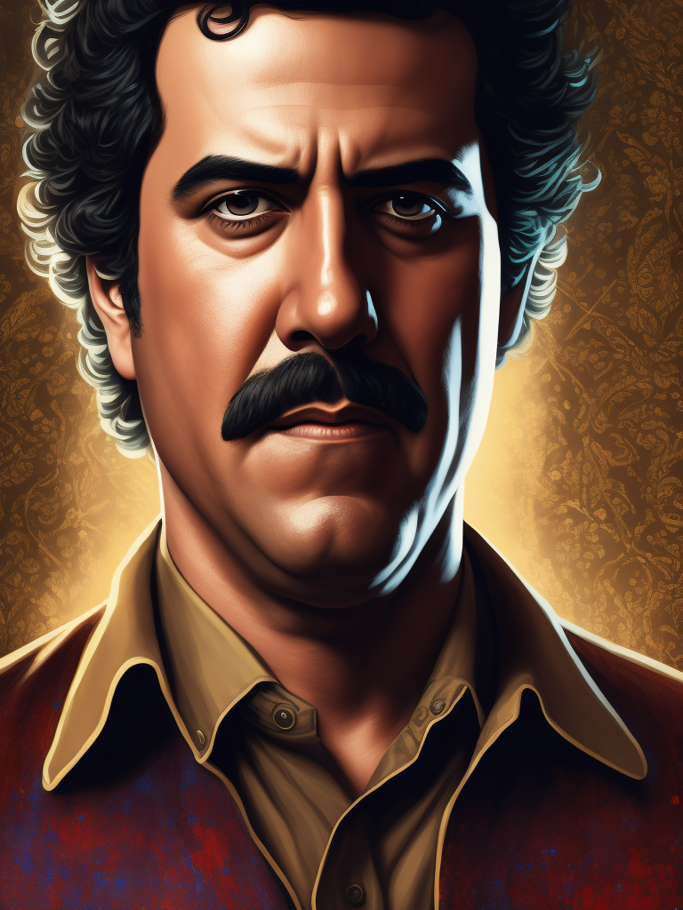 Lumenor AI Image Generation - pablo escobar portrait comic mad magazine ...