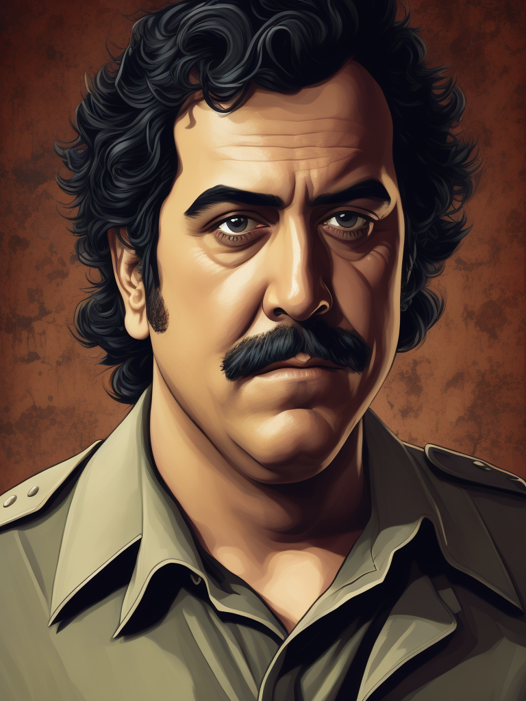 Lumenor AI Image Generation - pablo escobar portrait comic mad magazine ...