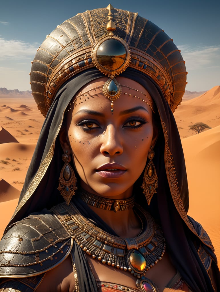 Premium Free ai Images | queen of sahara desert