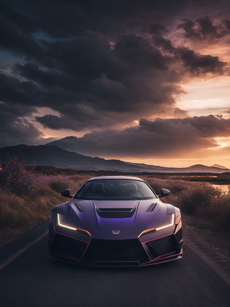 Premium Free ai Images | illustration of super cars by dan mumford ...