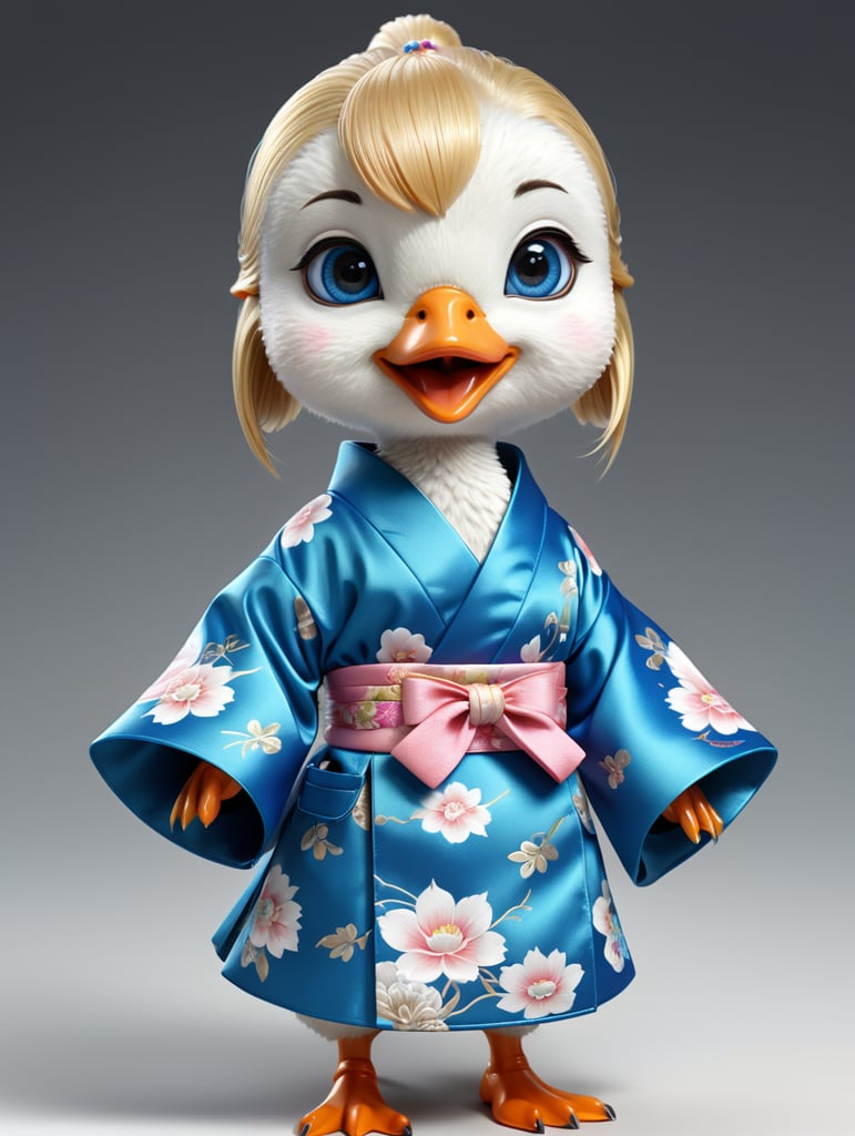 Premium Free ai Images | groovy kawaii japanese little cute goose ...