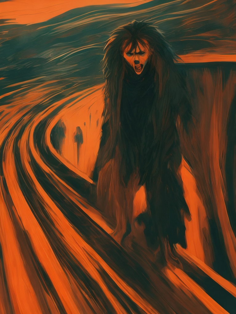 Lumenor AI Image Generation - the scream edvard munch real life