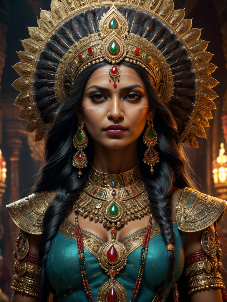 Premium Free ai Images | indian queen