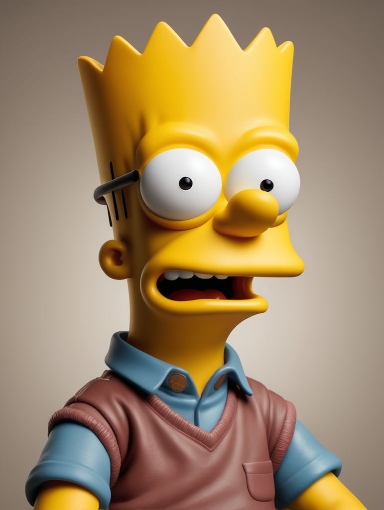 Premium Free ai Images | bart simpson with his willy out