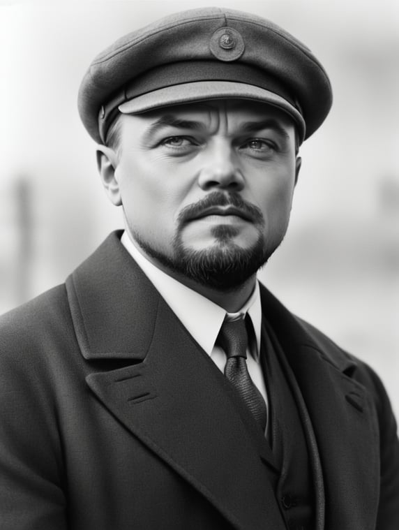 Premium Free ai Images | closeup portrait of balding leonardo dicaprio ...
