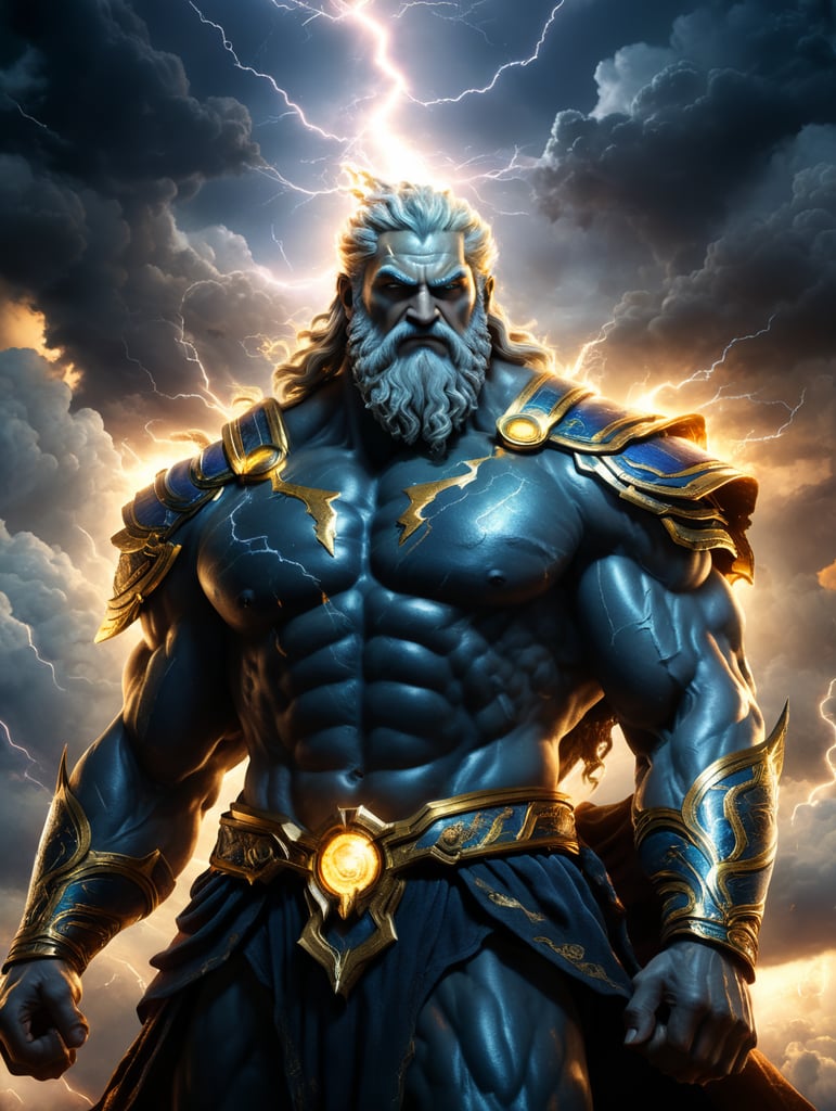 Premium Free ai Images | create me an very high qualtiy picture of zeus ...
