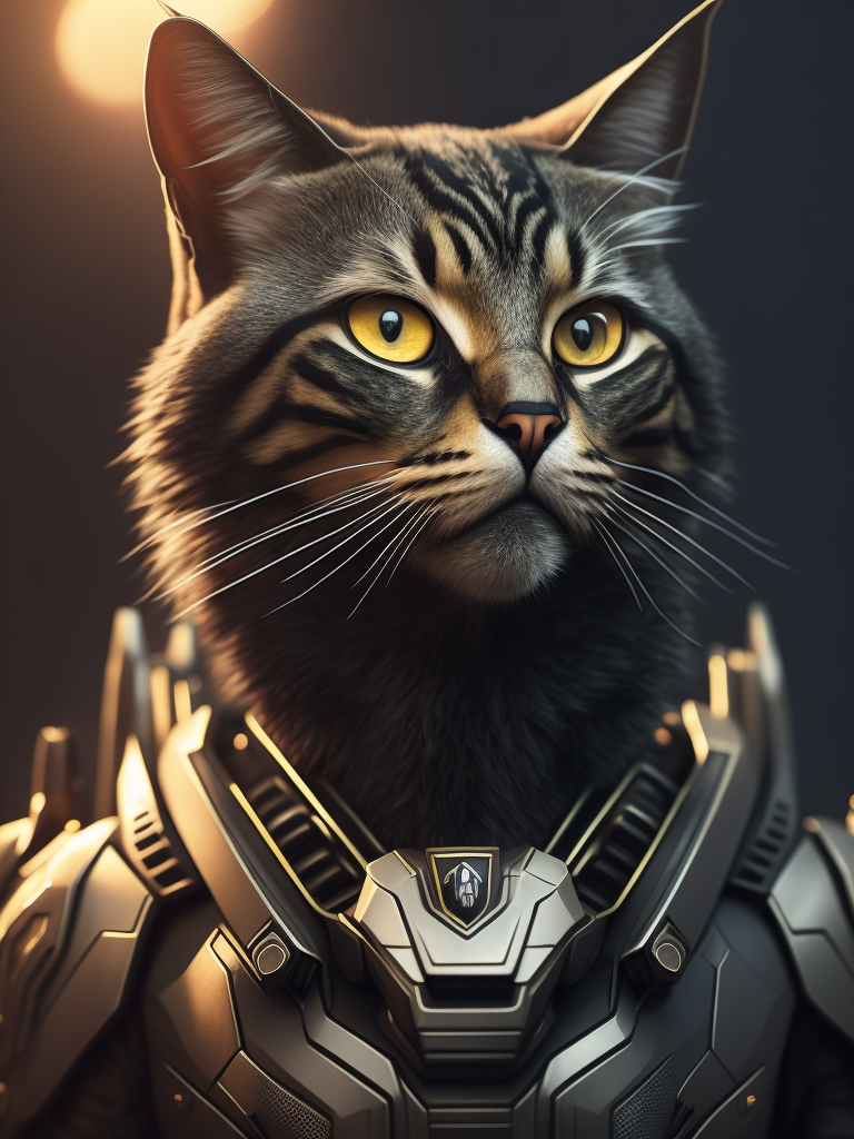 Lumenor AI Image Generation - transformers style cat