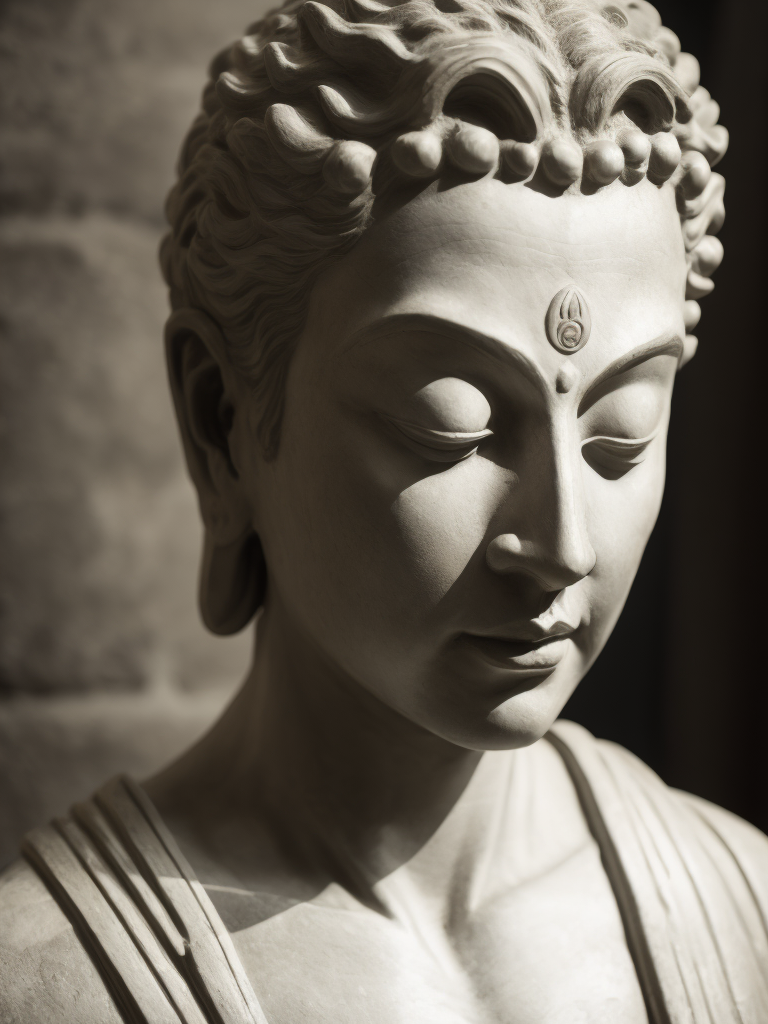 Premium Free ai Images | hyper realistic photograph pristine bust of ...