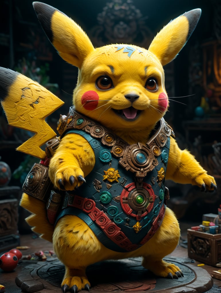 Premium Free ai Images | mexican pikachu