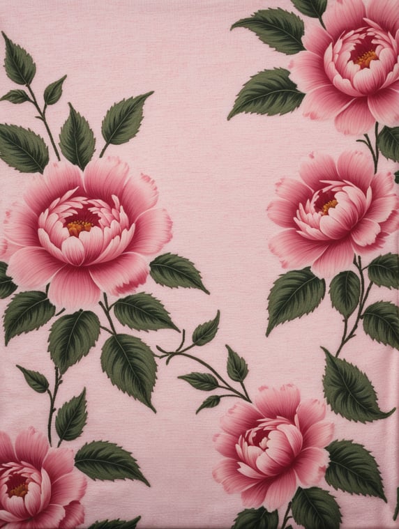 Premium Free ai Images | create sherpa fabric texture with floral ...