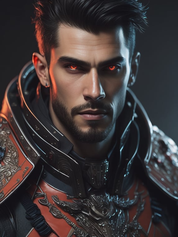 Premium Free ai Images | highly detailed character design man with ...