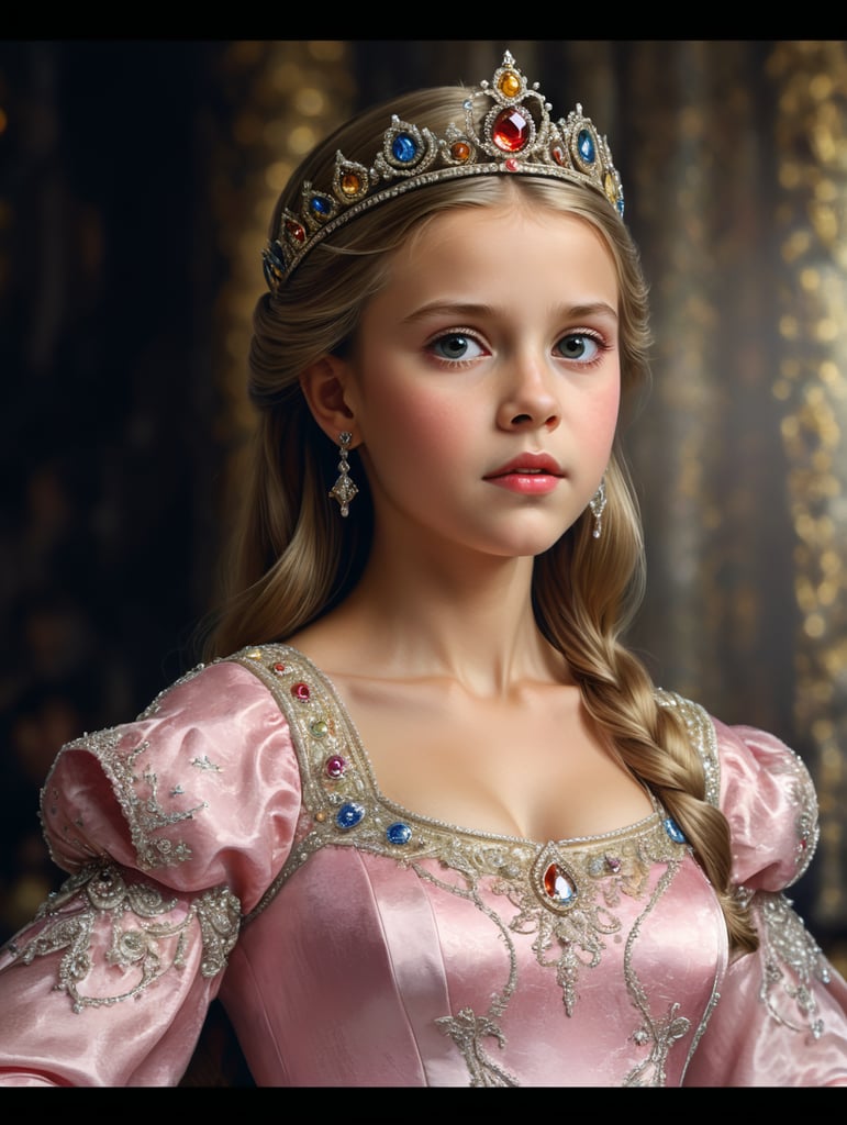 Premium Free ai Images | princess leonor of spain with tiara on her head