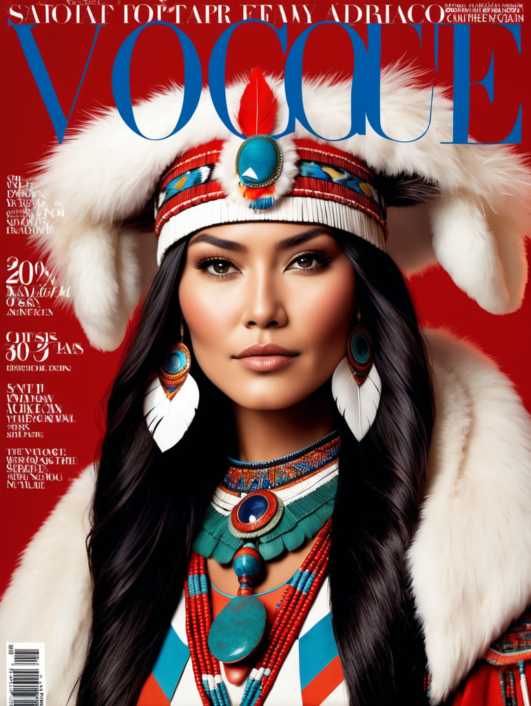 Premium Free ai Images | happy new year native american santa on the ...