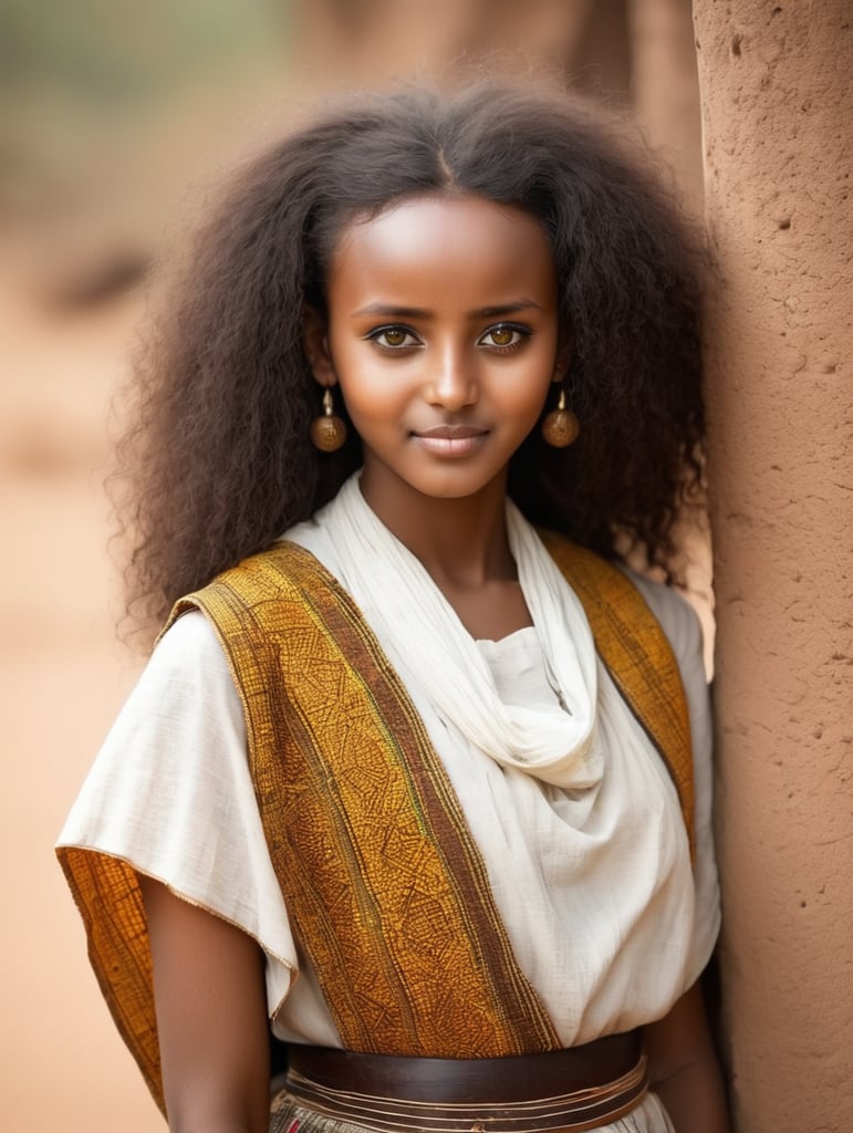 Premium Free ai Images | beautiful ethiopian girl