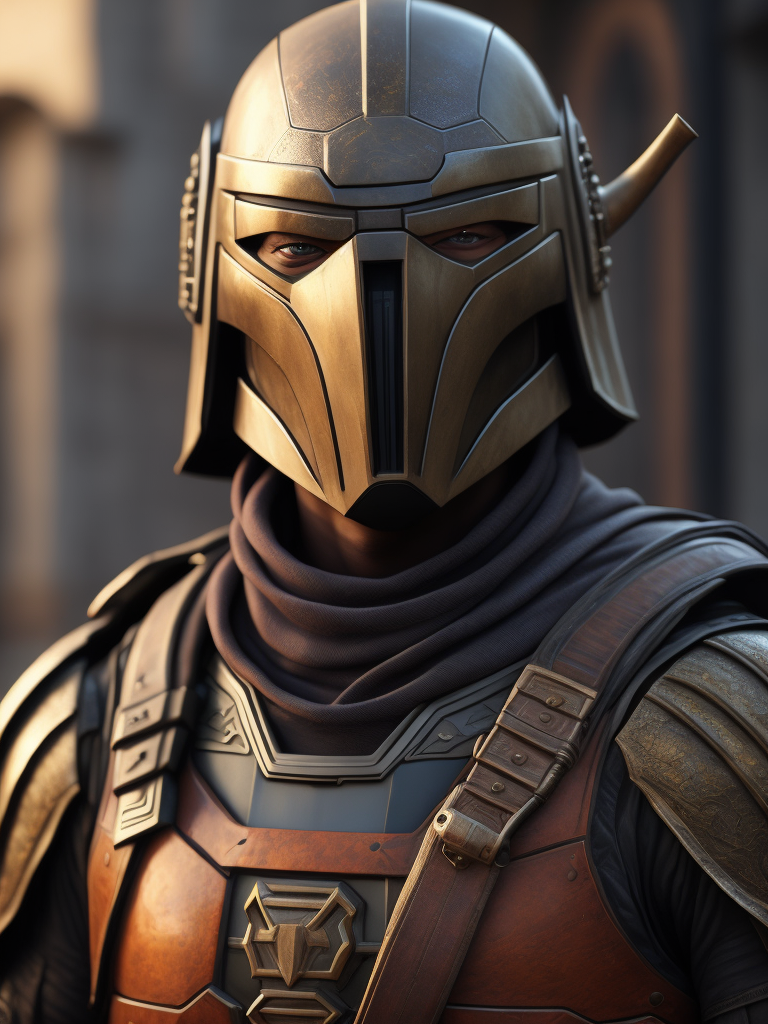 Lumenor AI Image Generation - raphael ninja turtle wearing mandalorian ...