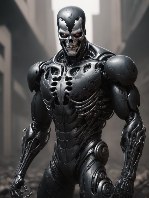 Premium Free ai Images | terminator with symbiote