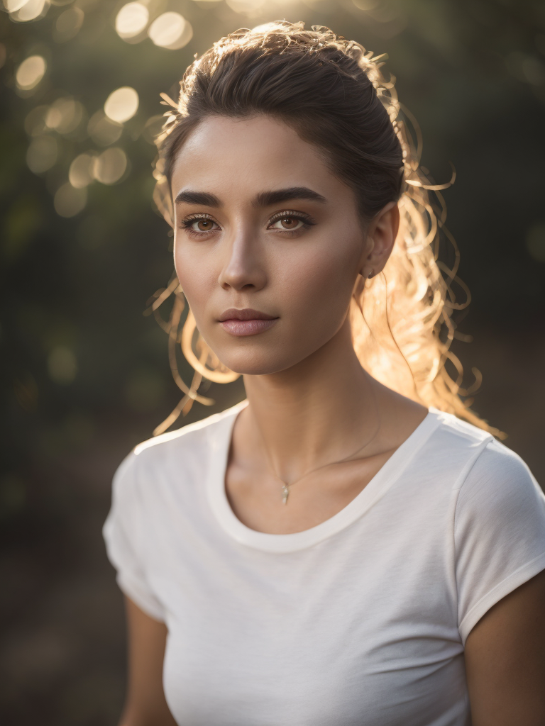 Lumenor AI Image Generation - women wearing white shirt