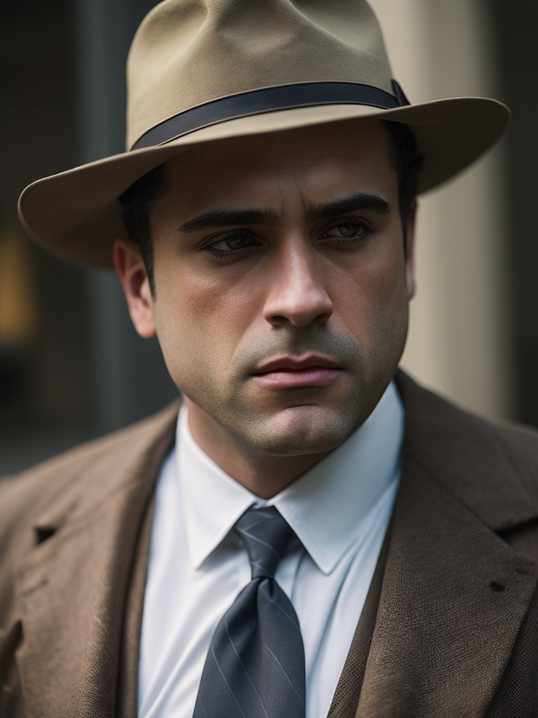 Lumenor AI Image Generation - al capone american gangster rare photo