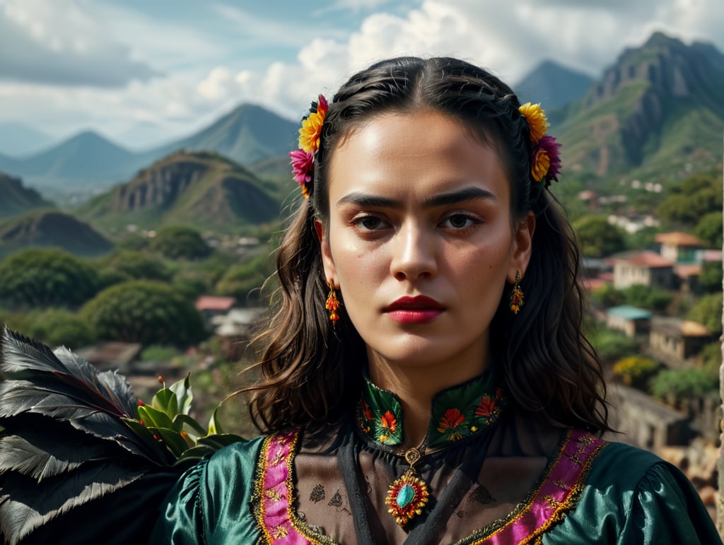 Premium Free ai Images | portrait of person on reference image bright ...