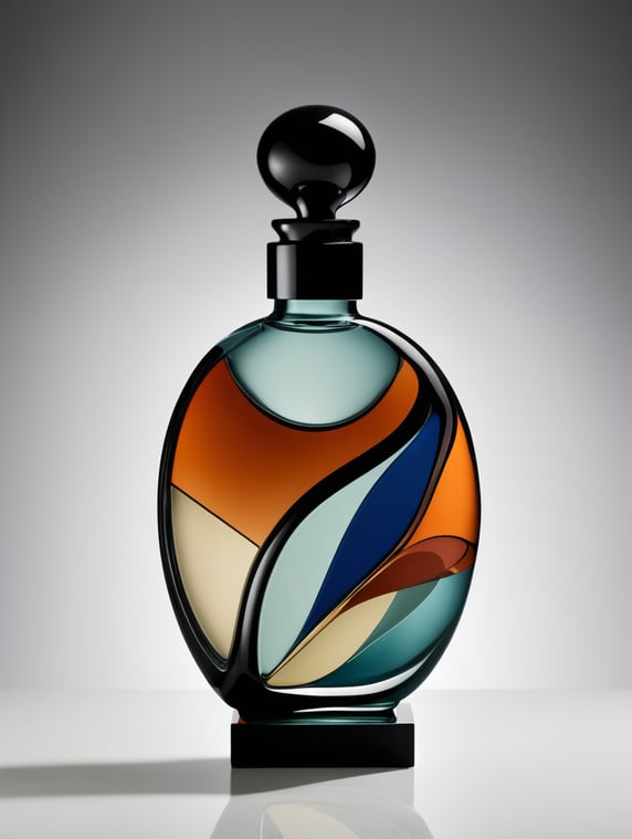 Premium Free ai Images | perfume bottle with abstract look design ...