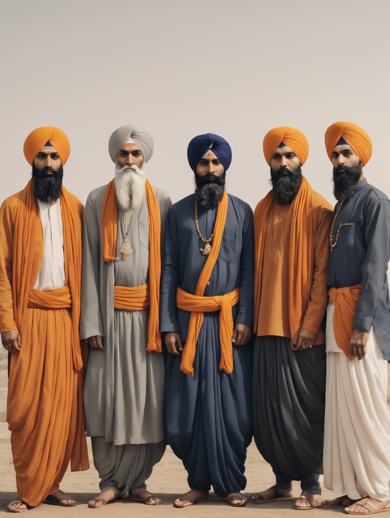 Premium Free ai Images | sikh saints