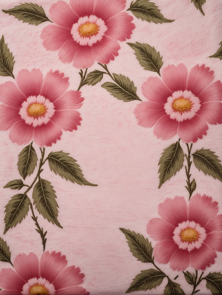 Premium Free ai Images | create sherpa fabric texture with floral ...