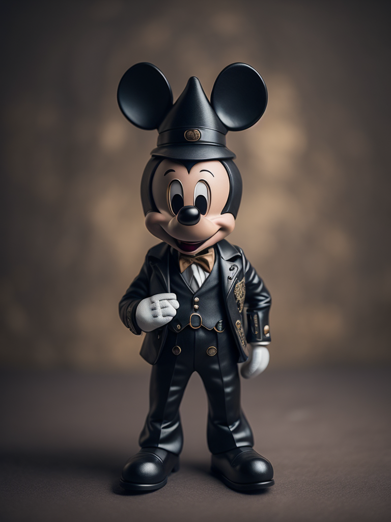 Lumenor AI Image Generation - mickey mouse as an evil dictator