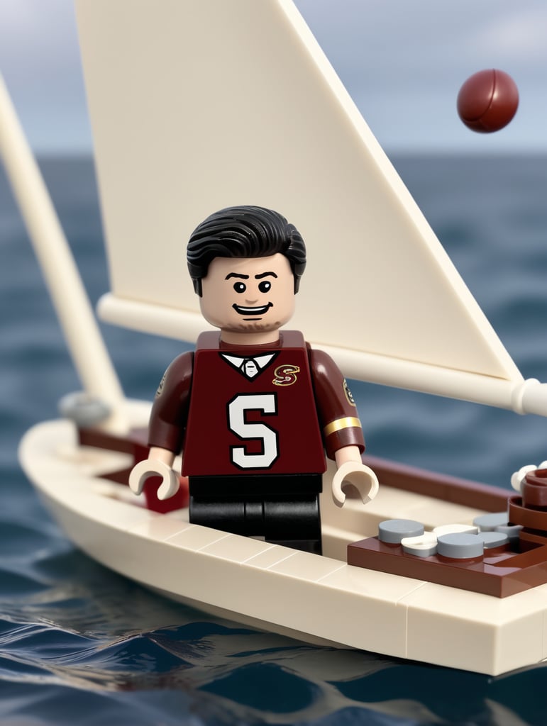 Premium Free ai Images | lego jfk wearing florida state seminoles ...