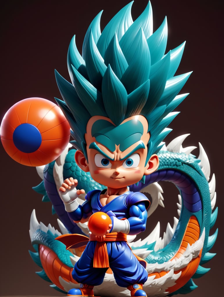 Premium Free ai Images | generate dragon ball characters with powerful ...