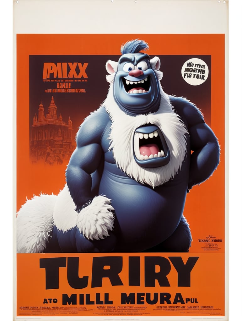 Premium Free ai Images | vintage movie poster of milk monster the ...