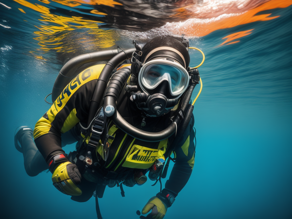 Lumenor AI Image Generation - commercial diver wearing kirby morgan km ...