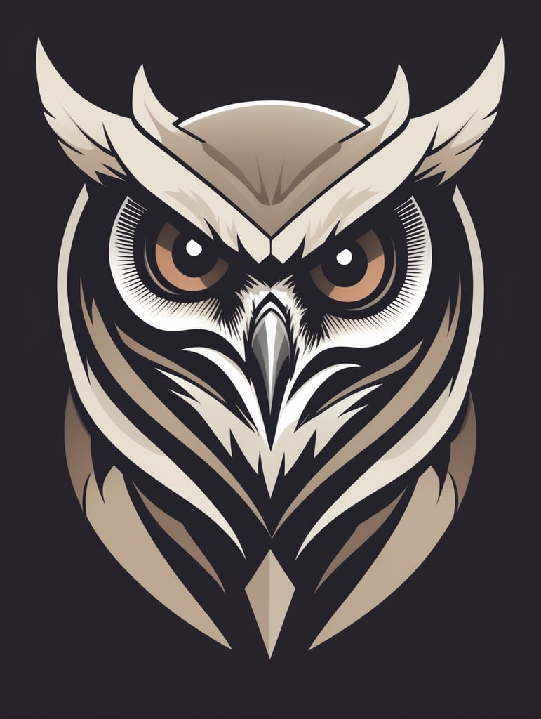 Premium Free ai Images | gaming logo of owls