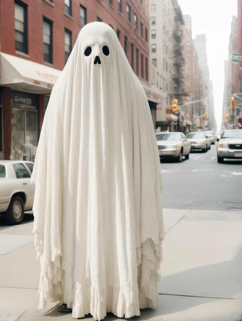 Premium Free ai Images | very creepy realistic ghost standing in the ...